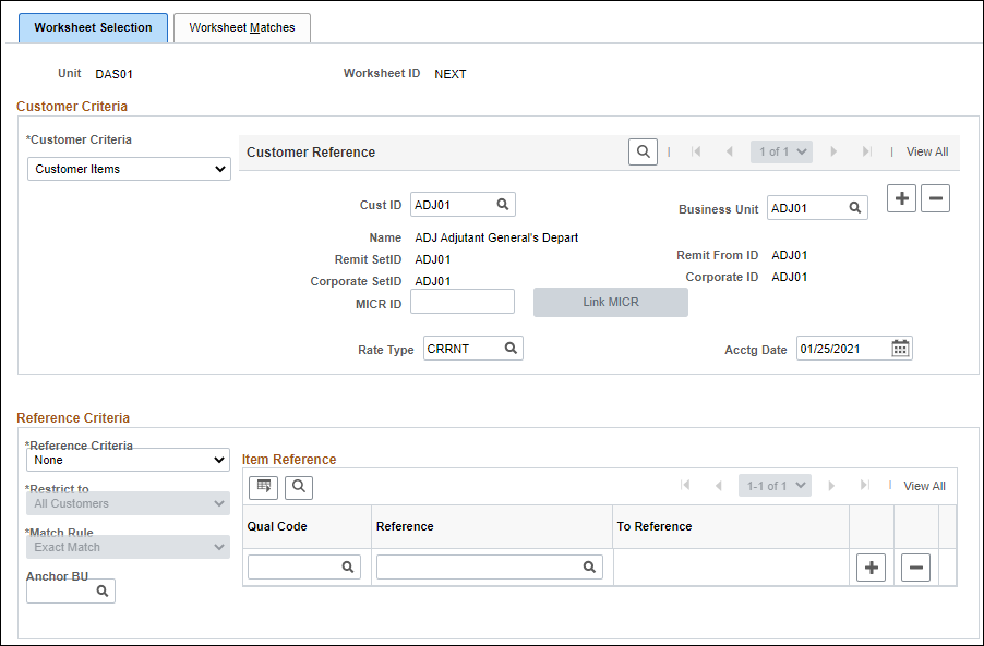 Creating Maintenance Worksheets