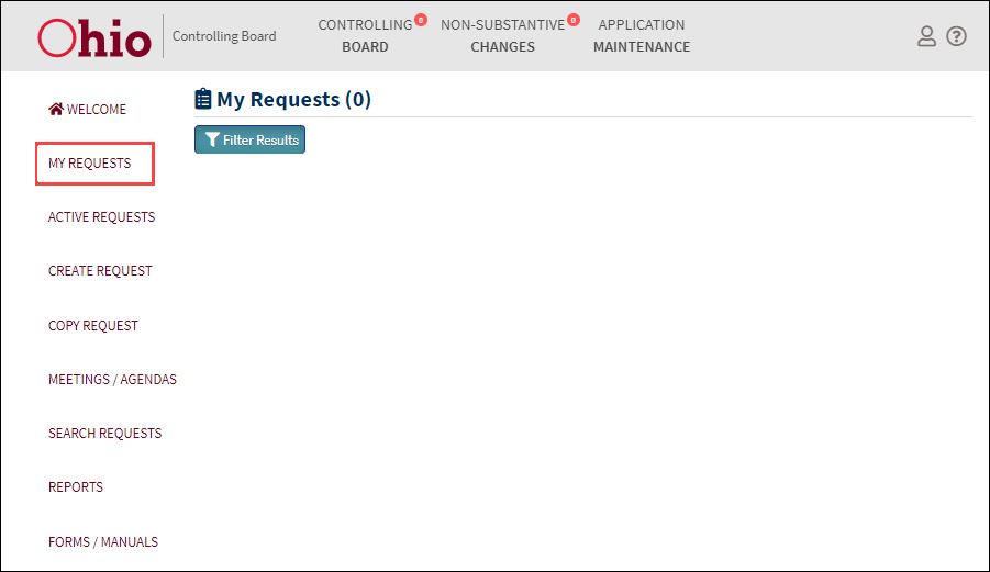 Approving Canceling or Sending Back a Request