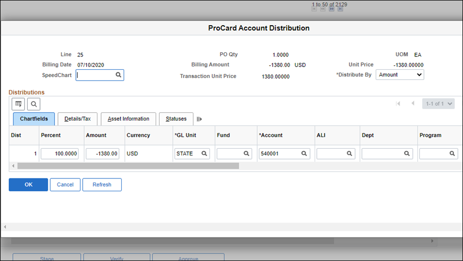 Reconciling And Approving Pcard Transactions